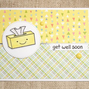 Handmade Get Well Soon Card: Tissue Box Design - Etsy