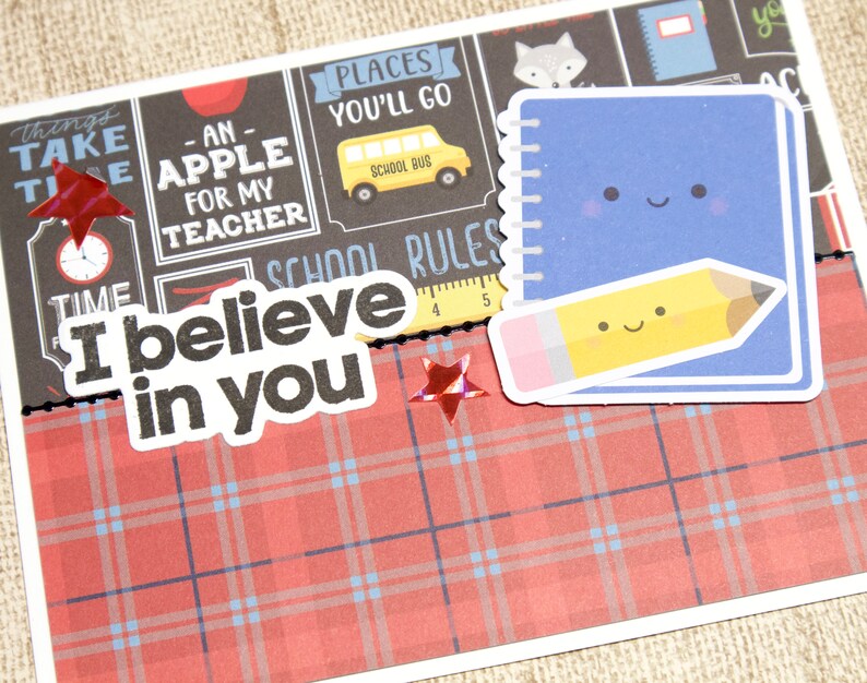 First Day of School Card- Cards for Kids- School Cards- Back to School ...
