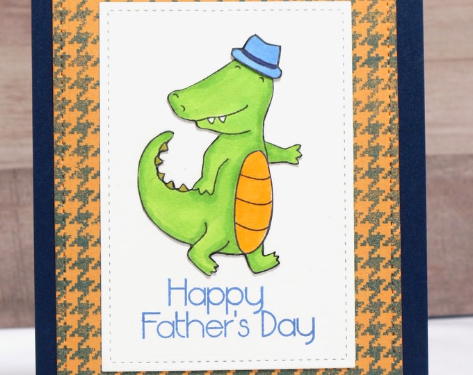 Father's Day Card Gator Dad Card Gator Card Dad Cards Happy Father's ...