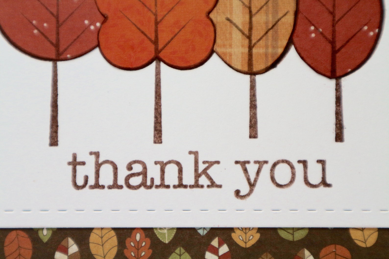 Thank You Fall Card Fall Thank You Card Fall Trees Card - Etsy