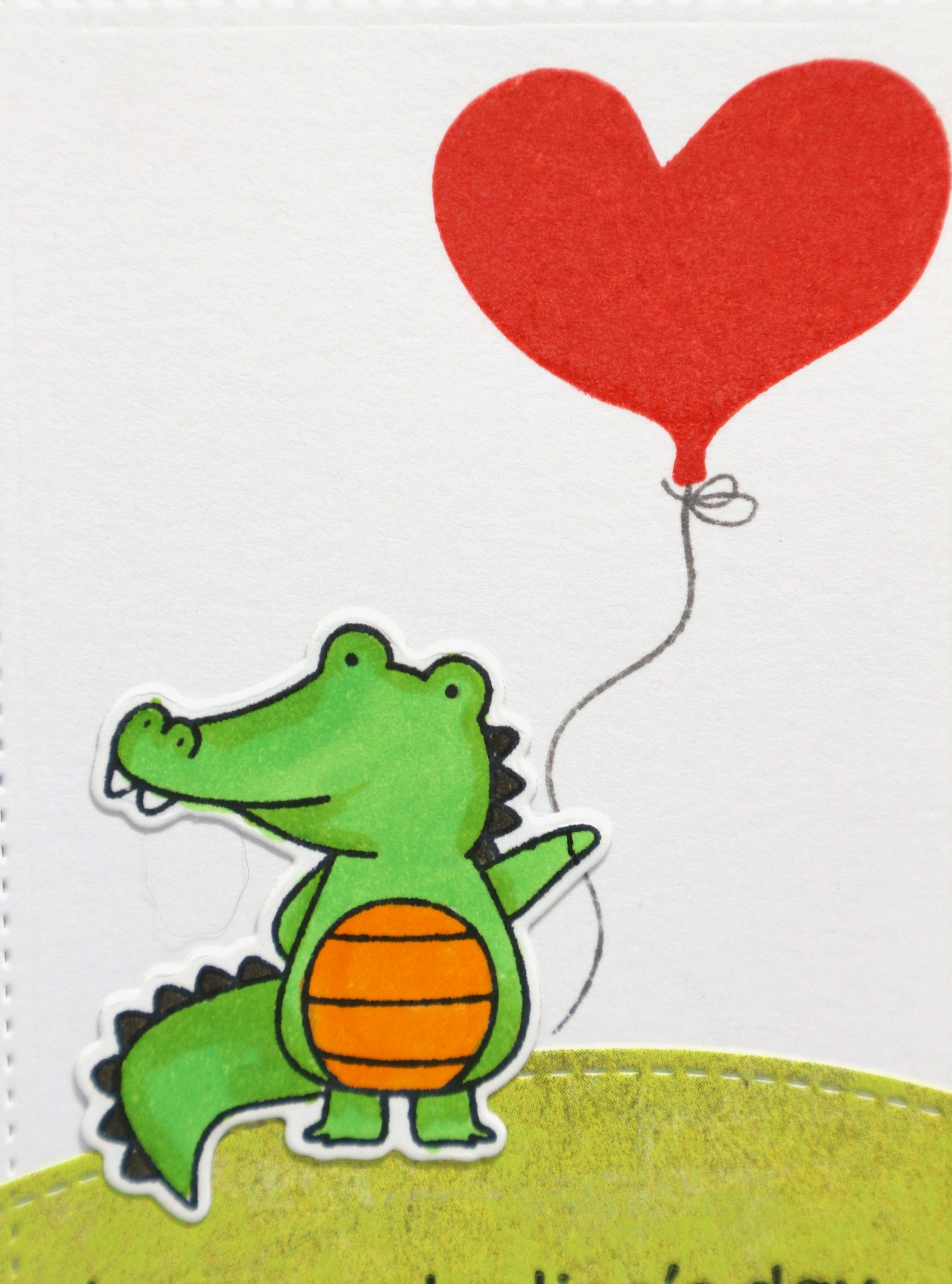 Gator Valentine Card Valentine's Day Card Happy - Etsy