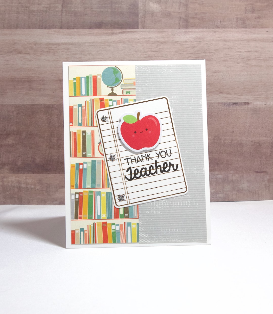 Thank You Teacher Card- Teacher Cards- Cards for Teachers- Handmade ...