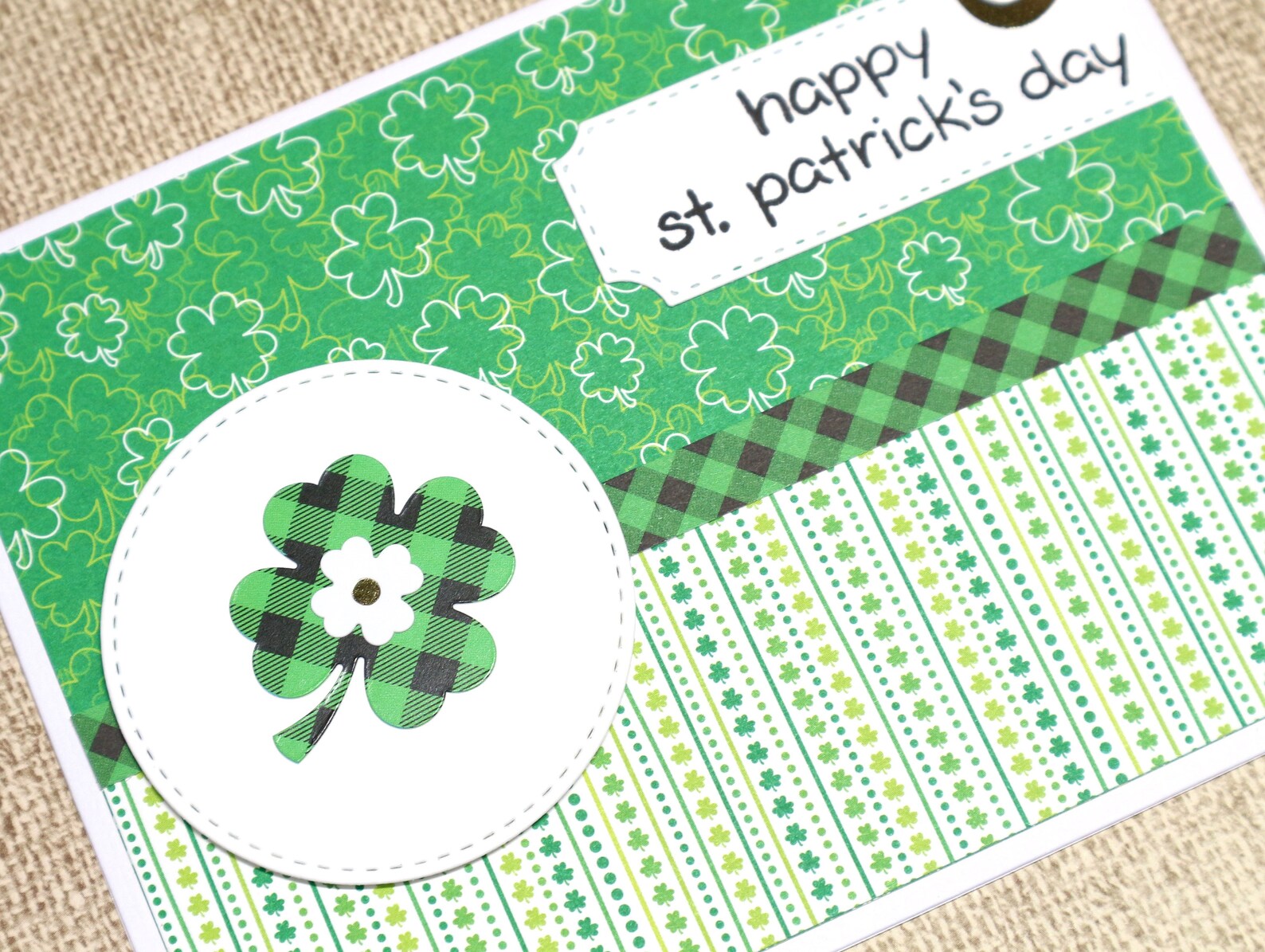 St. Patrick's Day Card Happy St. Patrick's Day Shamrock Card St ...