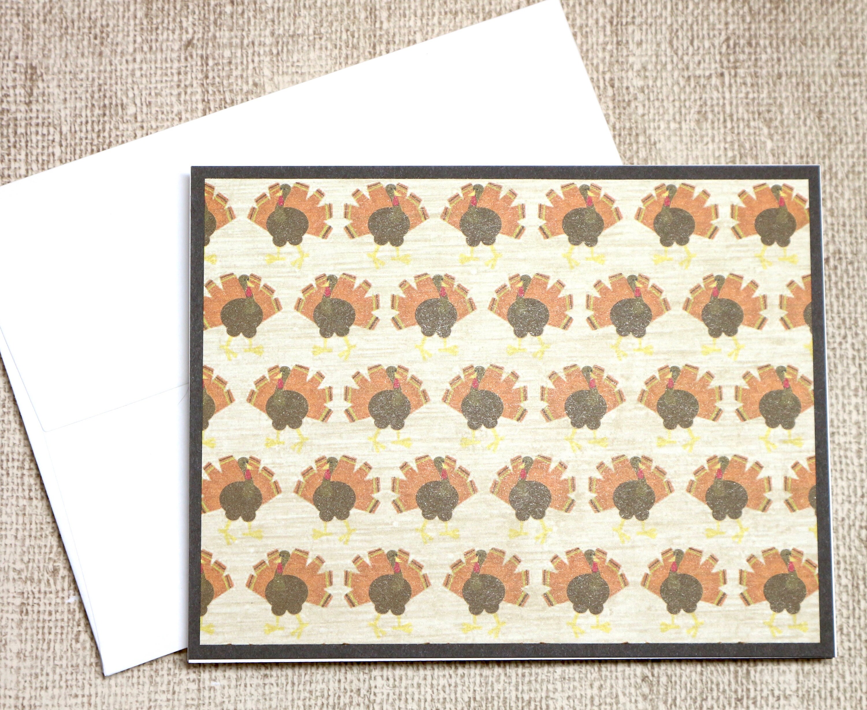 Thanksgiving Cards Turkey Day Cards Turkey Cards Note - Etsy