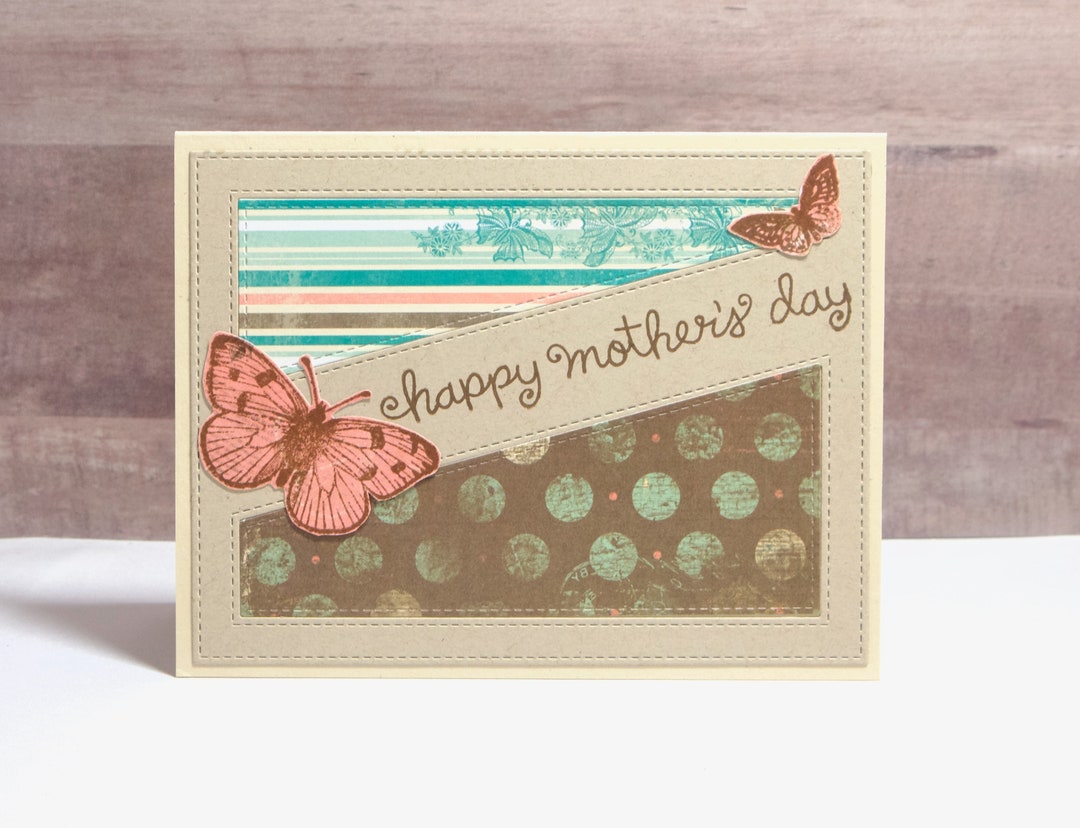 Mothers Day Card Handmade Happy Mother's Day Butterfly Card Cards for ...