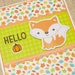 Hello Card Fox Card Cute Cards Fall Card Autumn Card Handmade Cards - Etsy