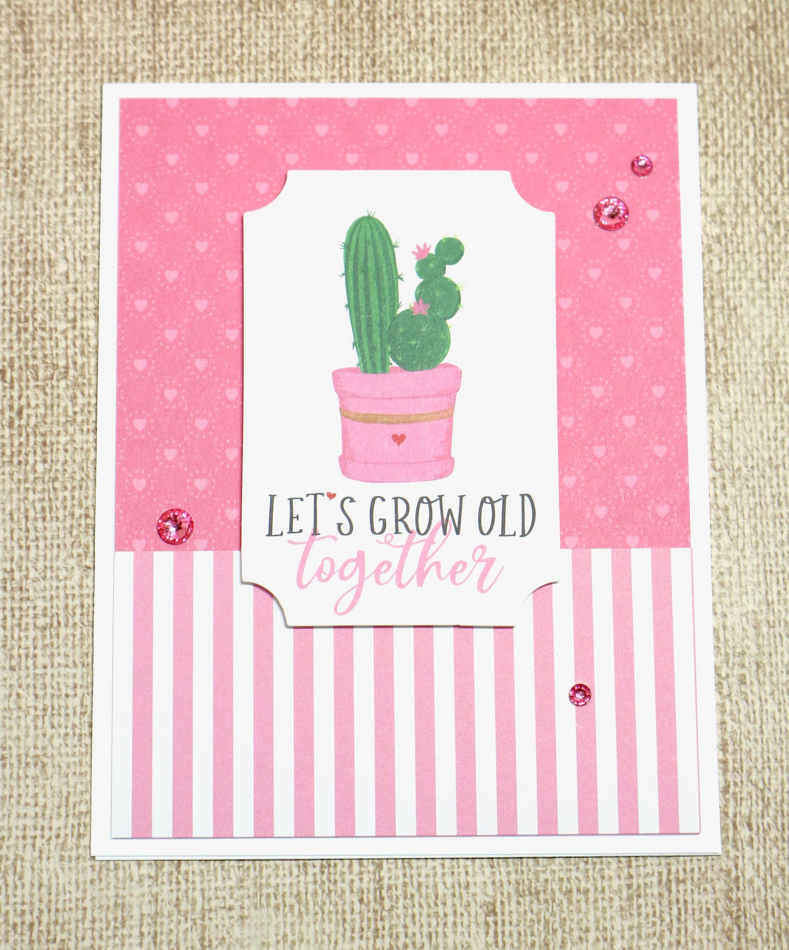 Valentine's Day Card Love Card Cactus Card Cute Valentines Card ...