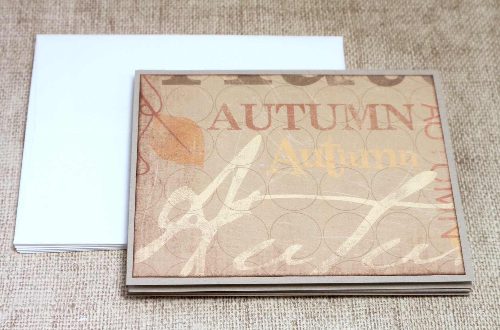 Autumn Card Set- Fall Card Set- Blank Cards- Set of Blank Cards- Fall ...