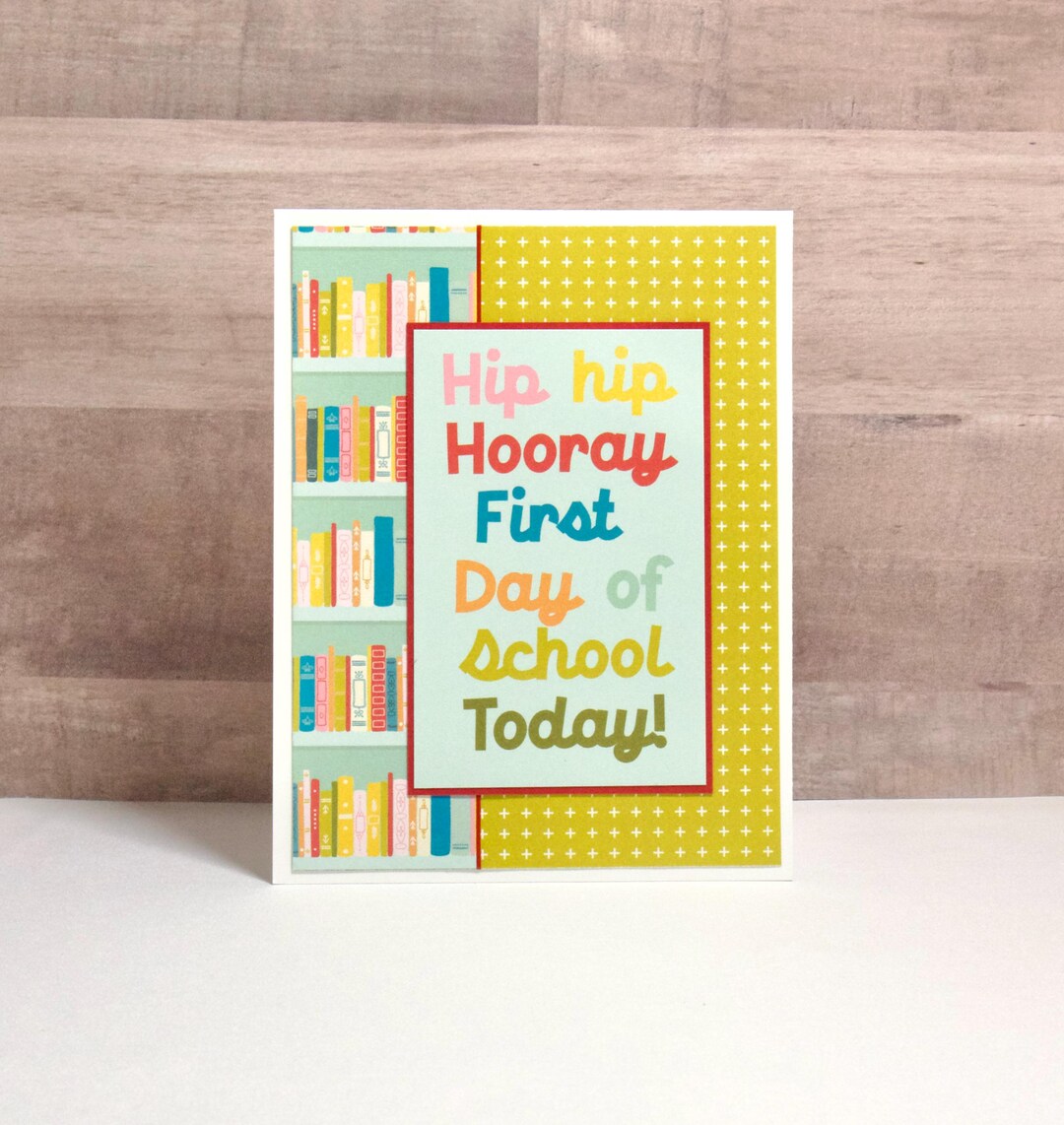 First Day of School Card- Back to School Card- Kids Cards- School Card ...