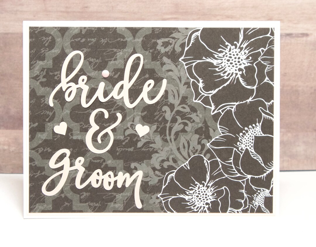 Bride and Groom Card Wedding Cards Cards for Wedding Handmade Wedding ...