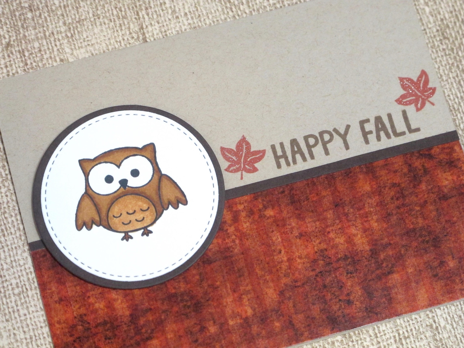 Happy Fall Card Fall Owl Card Owl Card Fall Card Autumn - Etsy