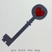 Key Valentine Card Key to My Heart Key Card Valentines Card Happy ...
