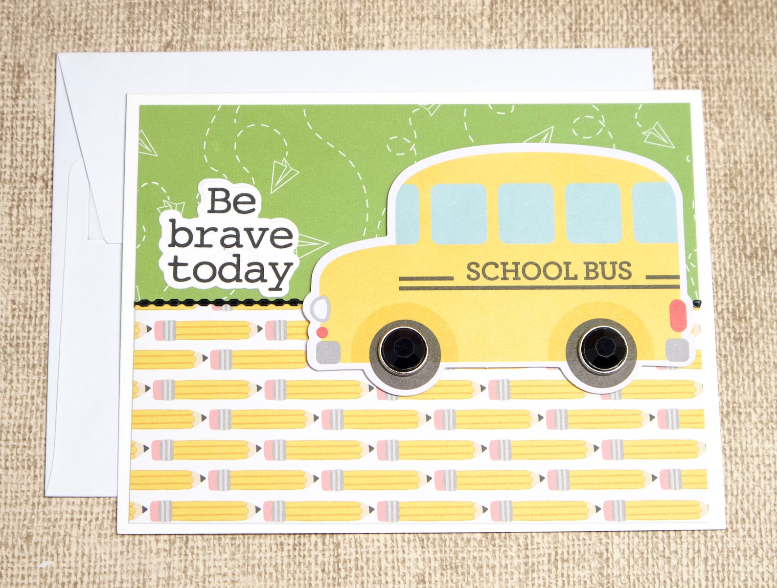Back to School Card- School Bus Card- First Day of School Card- School ...