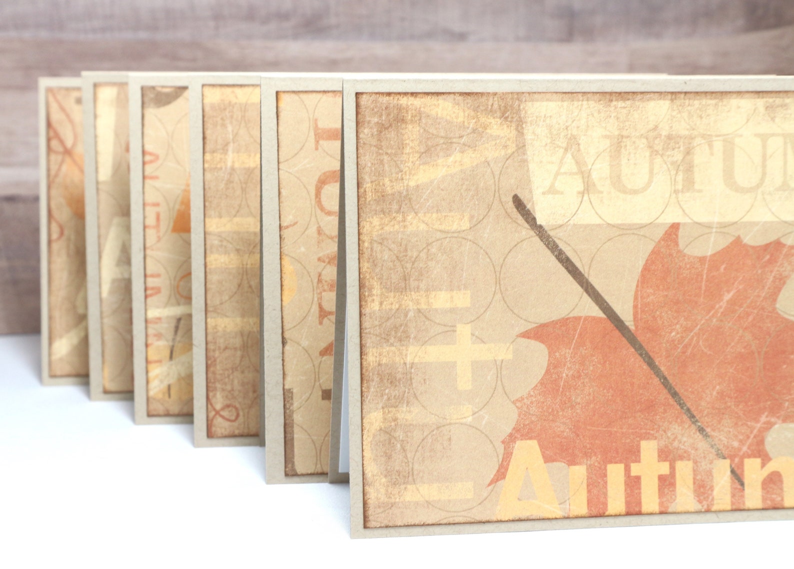 Autumn Card Set- Fall Card Set- Blank Cards- Set of Blank Cards- Fall ...