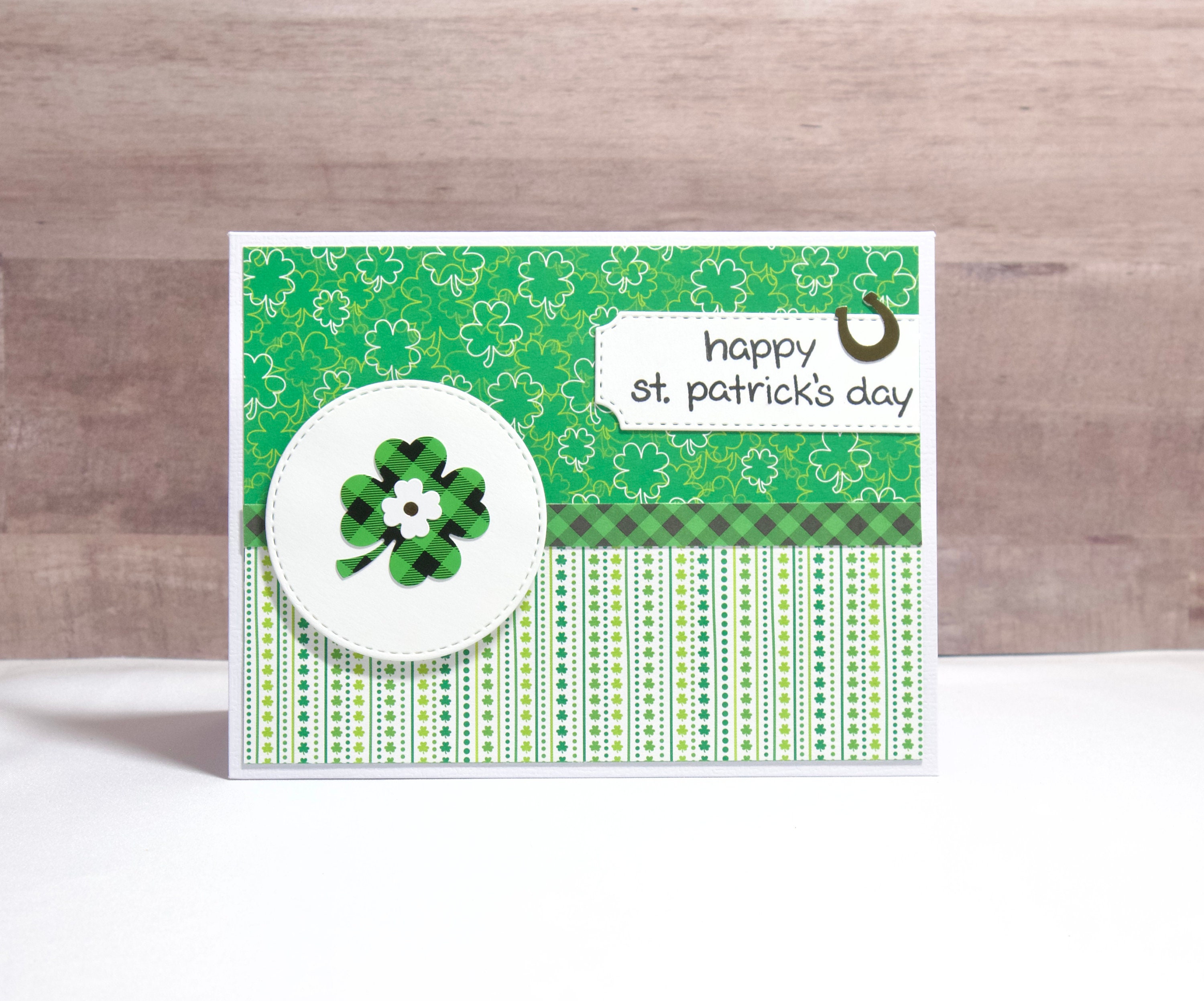 St. Patrick's Day Card Happy St. Patrick's Day Shamrock Card St ...