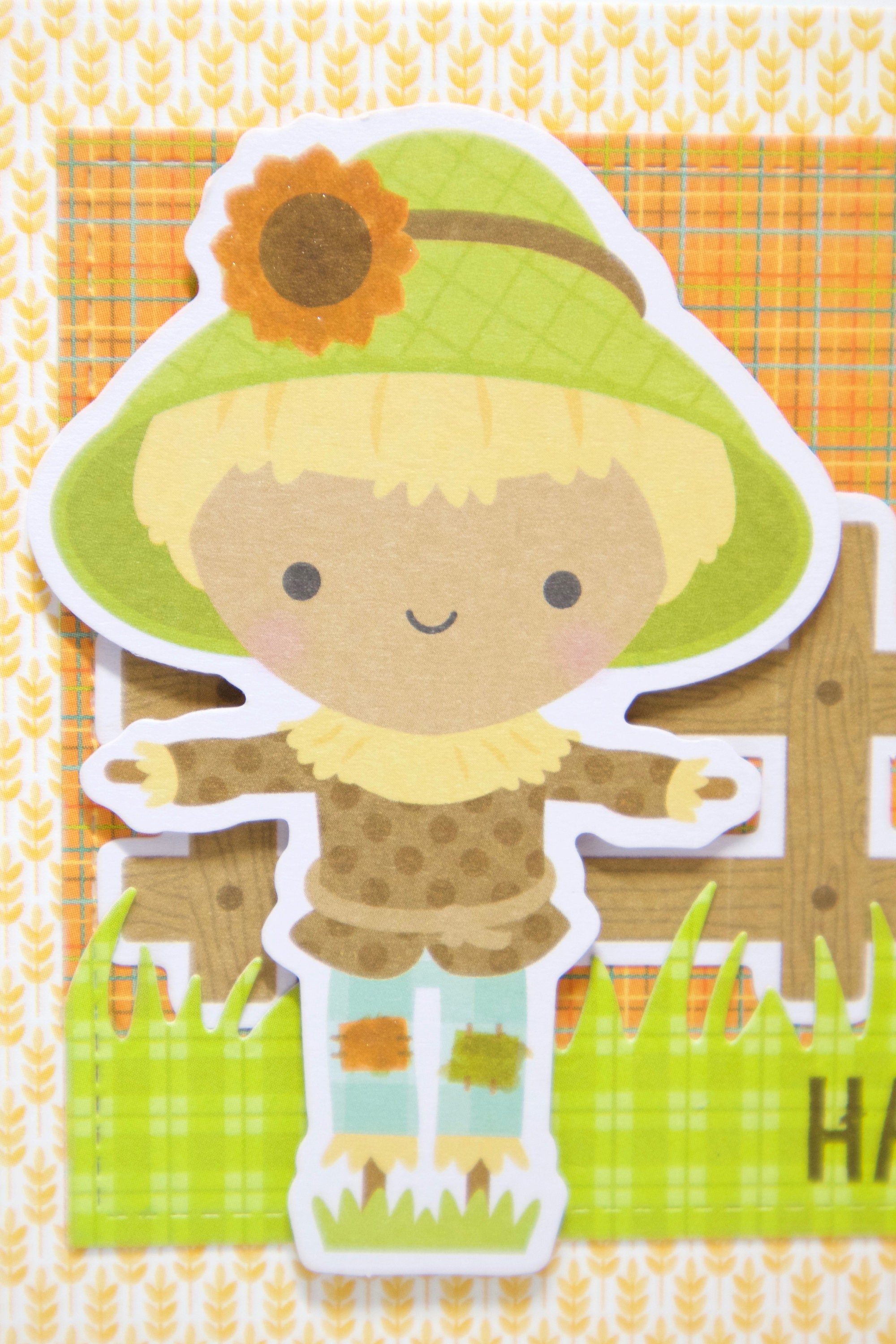 Happy Fall Card Scarecrow Card Fall Card Autumn Card Cute - Etsy
