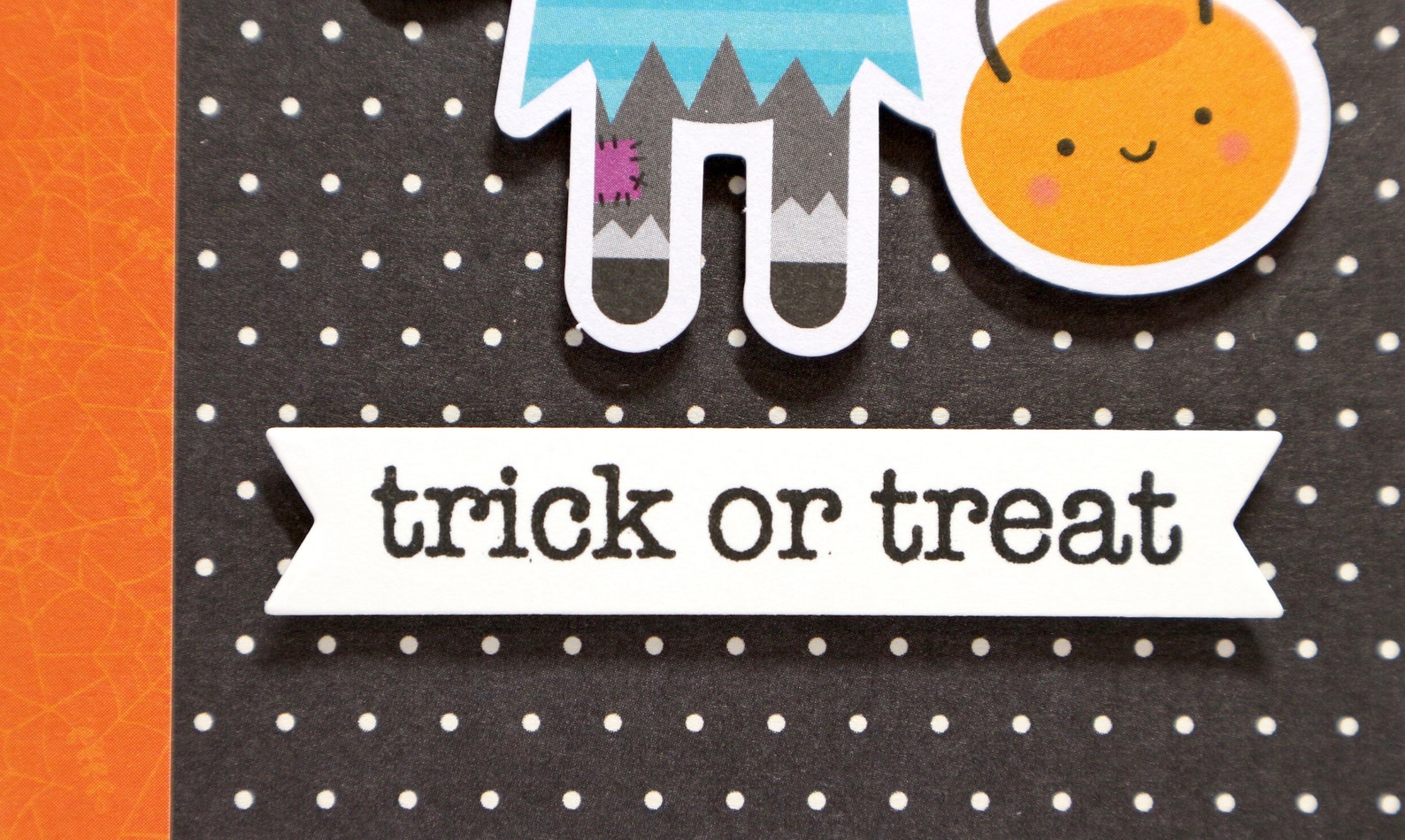 Halloween Card Kids Halloween Trick or Treat Card Cute - Etsy
