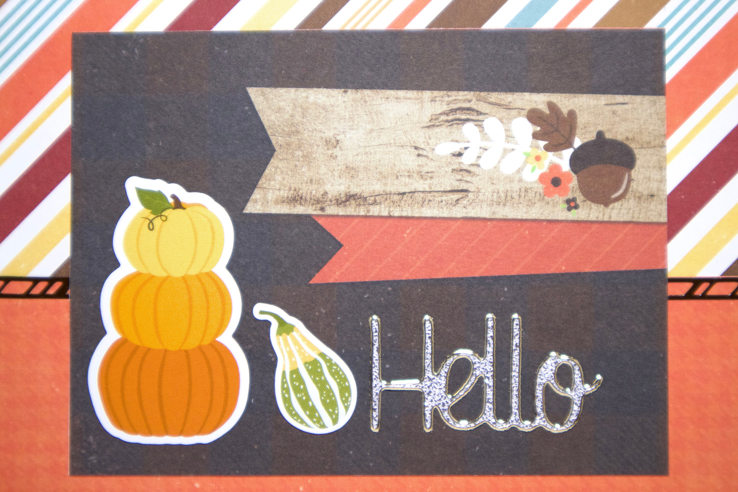 Hello Card Hello Fall Card Fall Cards Autumn Cards Handmade Hello Card ...