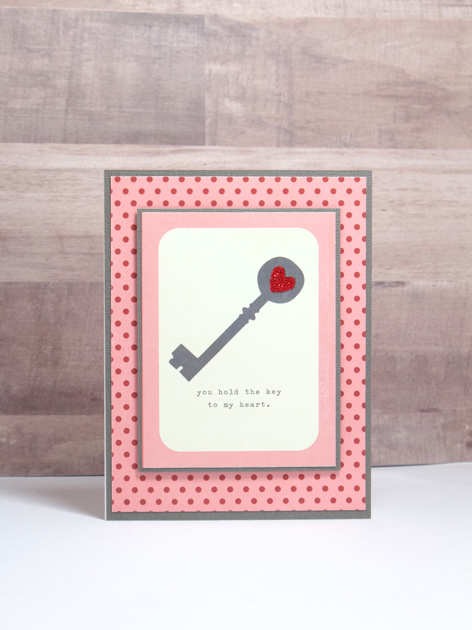 Key Valentine Card Key to My Heart Key Card Valentines Card Happy ...