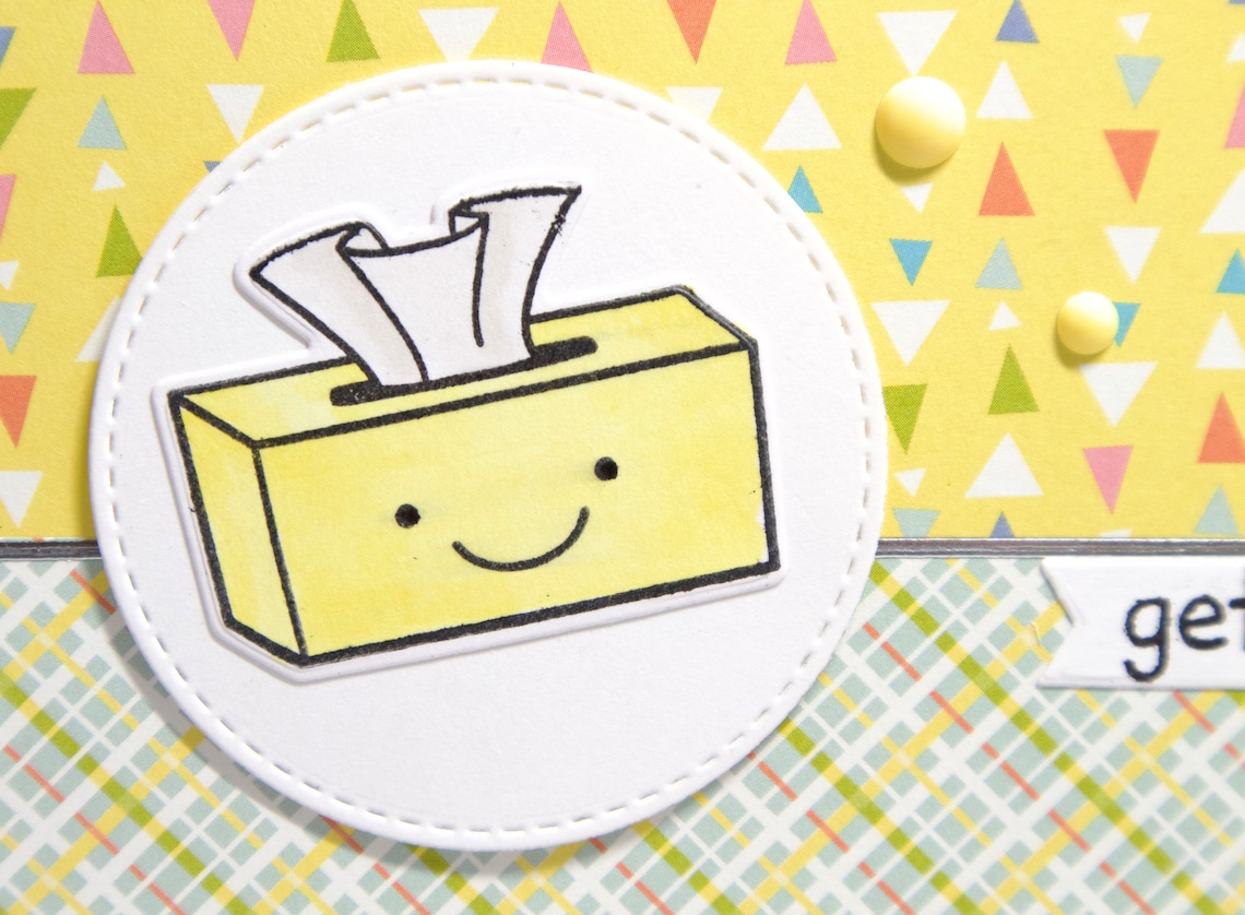 Handmade Get Well Soon Card: Tissue Box Design - Etsy
