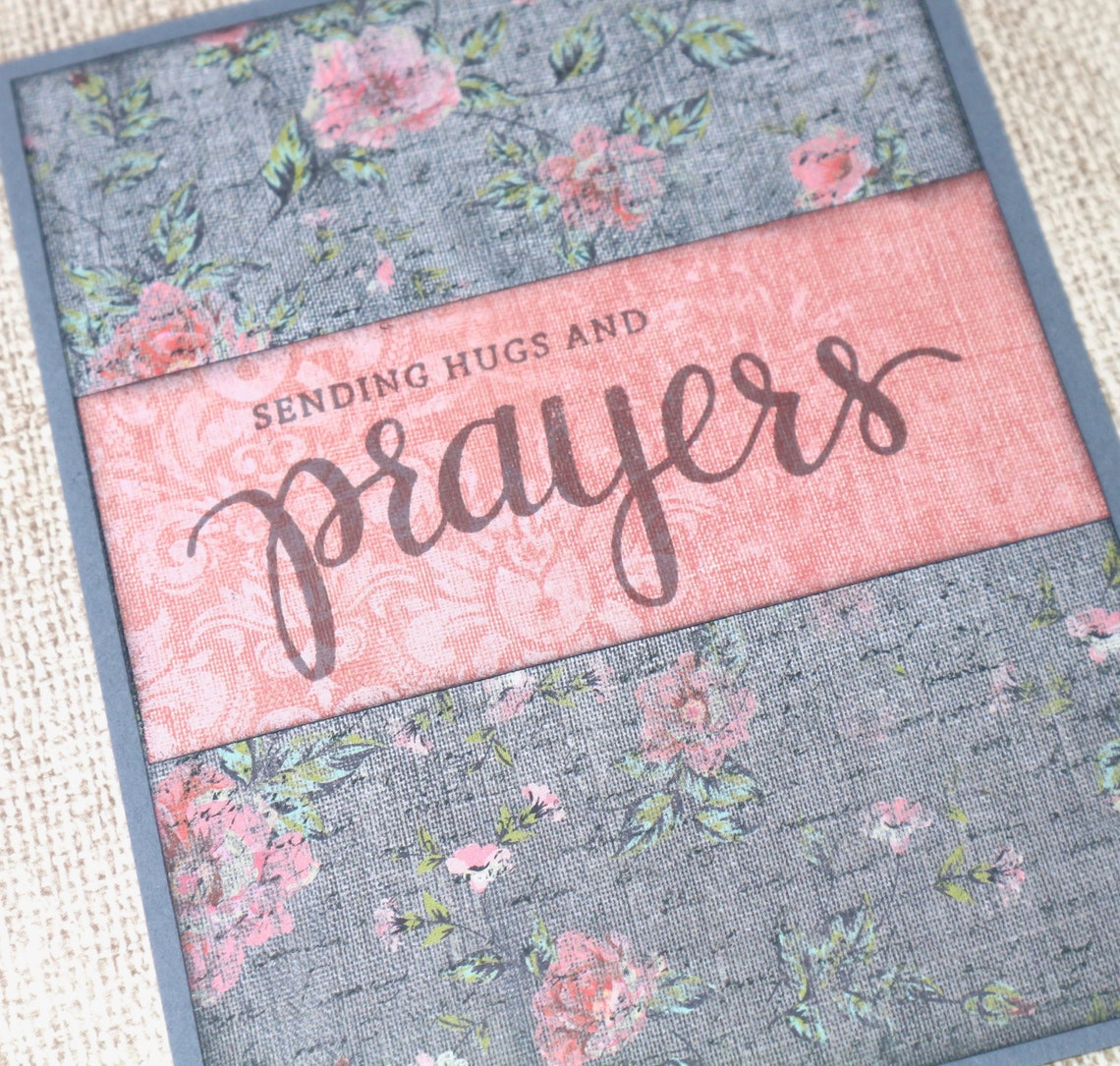 Prayers Card Sympathy Card Condolence Card Sorry for Your Loss With ...