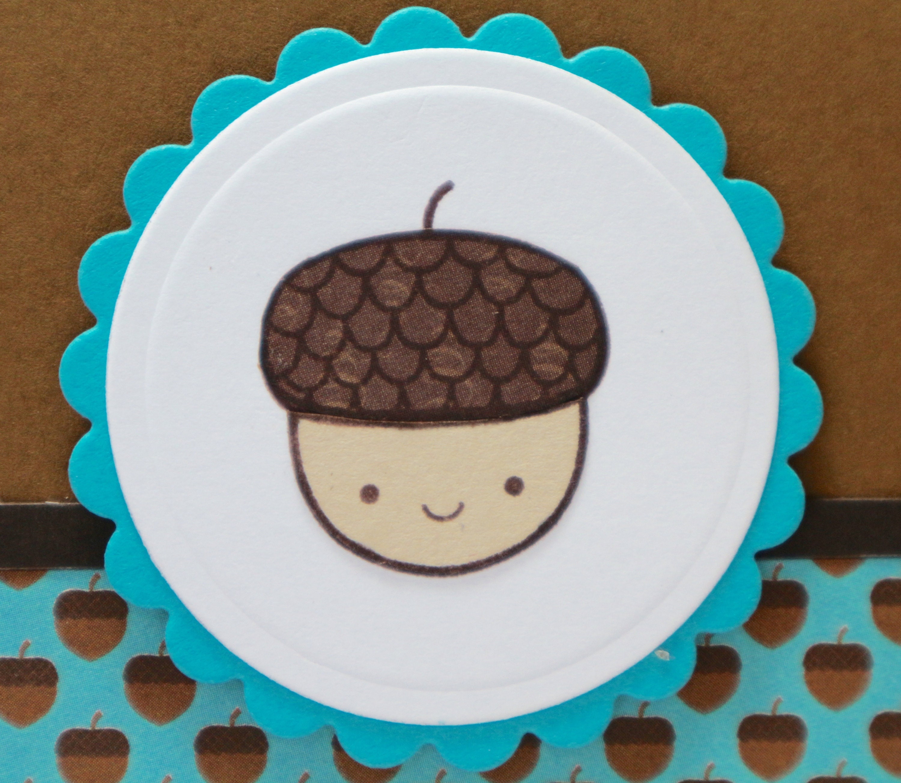 Happy Fall Card Fall Card Acorn Card Fall Acorn Card Cute - Etsy