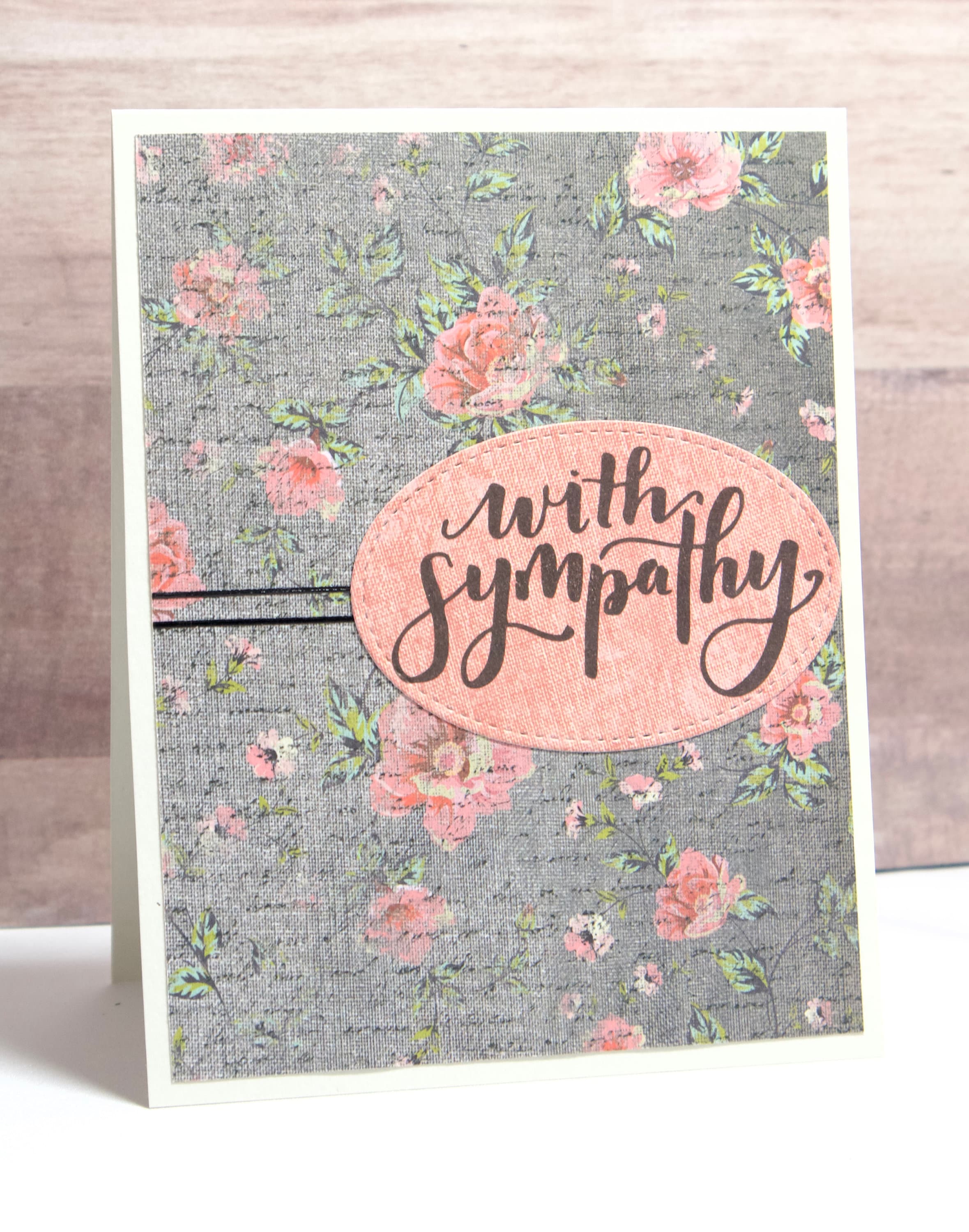 Condolence Card-sympathy Card With Sympathy Grief Card Handmade ...