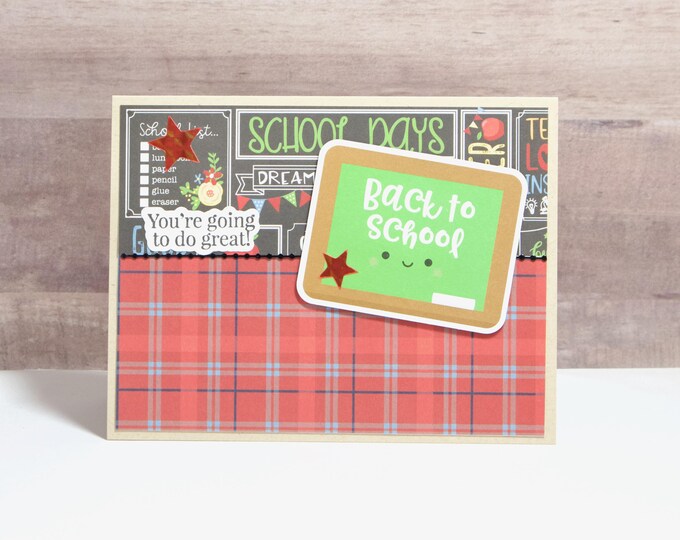Back to School Card for Kids- School Card- First Day of School Card ...