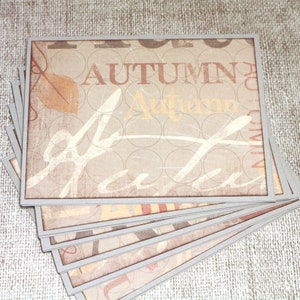 Autumn Card Set- Fall Card Set- Blank Cards- Set of Blank Cards- Fall ...