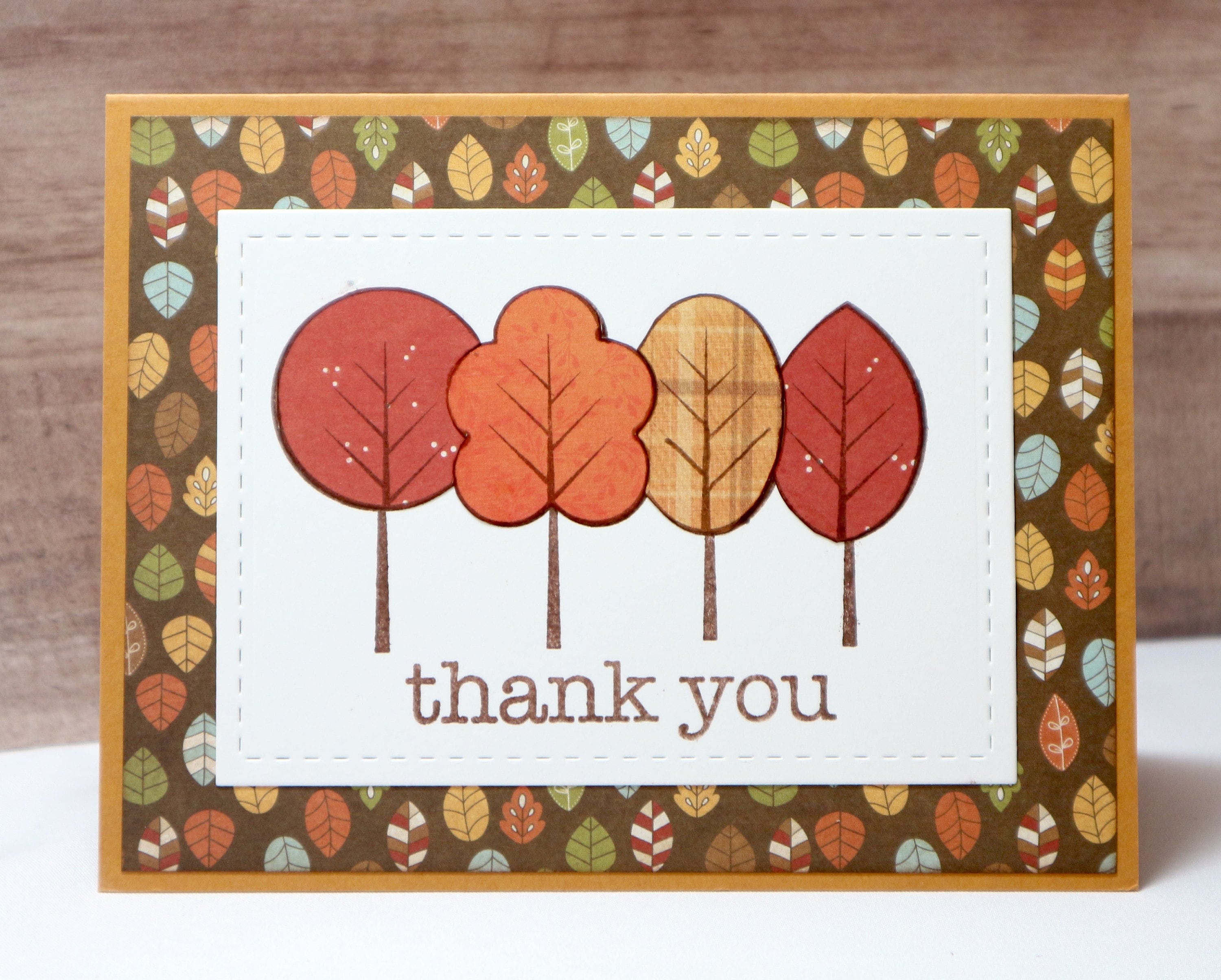Thank You Fall Card Fall Thank You Card Fall Trees Card - Etsy
