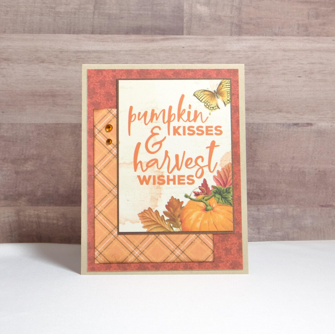 Fall Card- Pumpkin Cards- Cards With Pumpkins- Harvest Card- Welcome ...