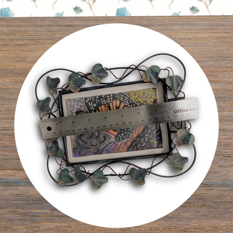 Vintage Metal Ivy Leaf Frame - Rustic Cottagecore Decor - 9x8" - Etsy