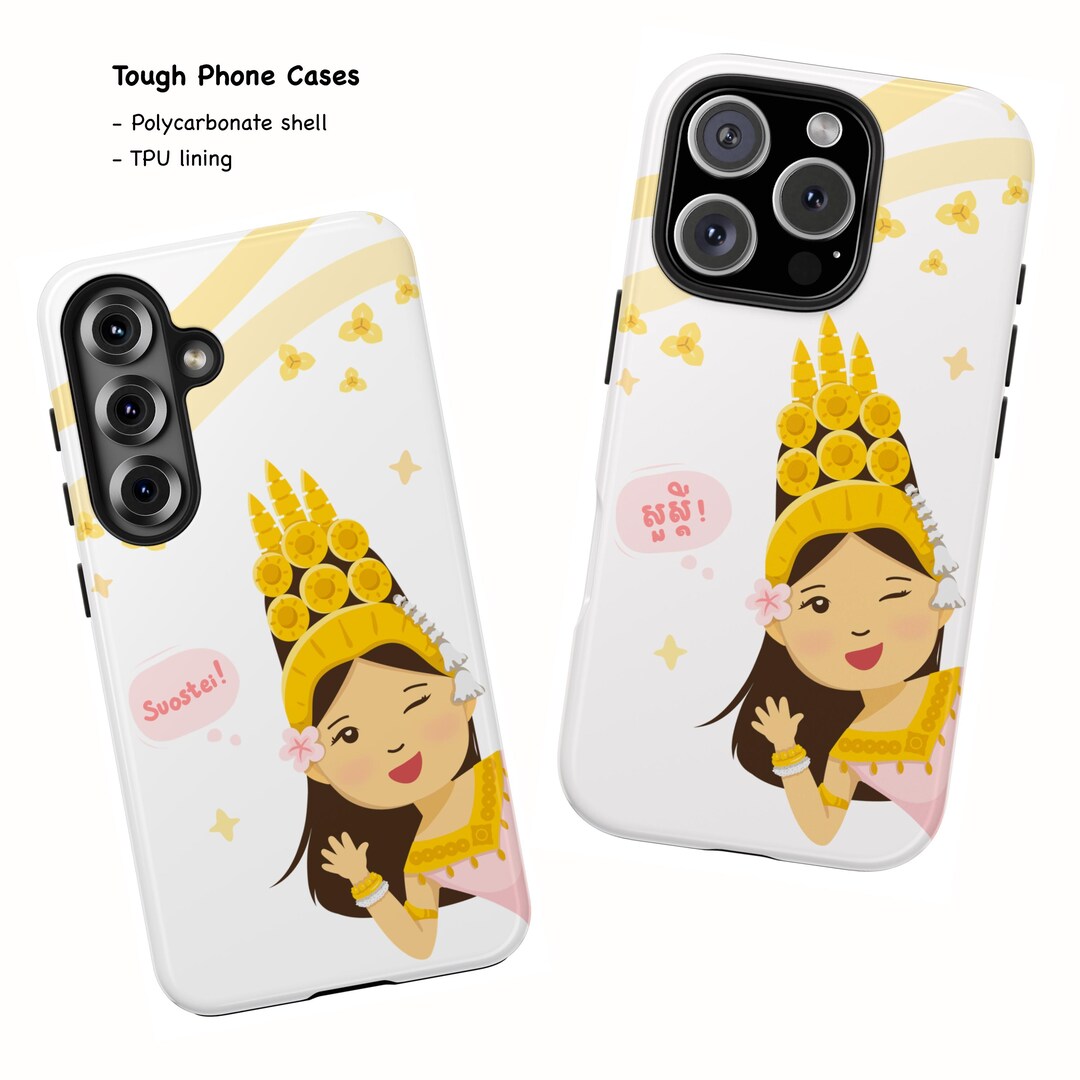Apsara Says Hello in Khmer/english Tough Phone Cases - Etsy
