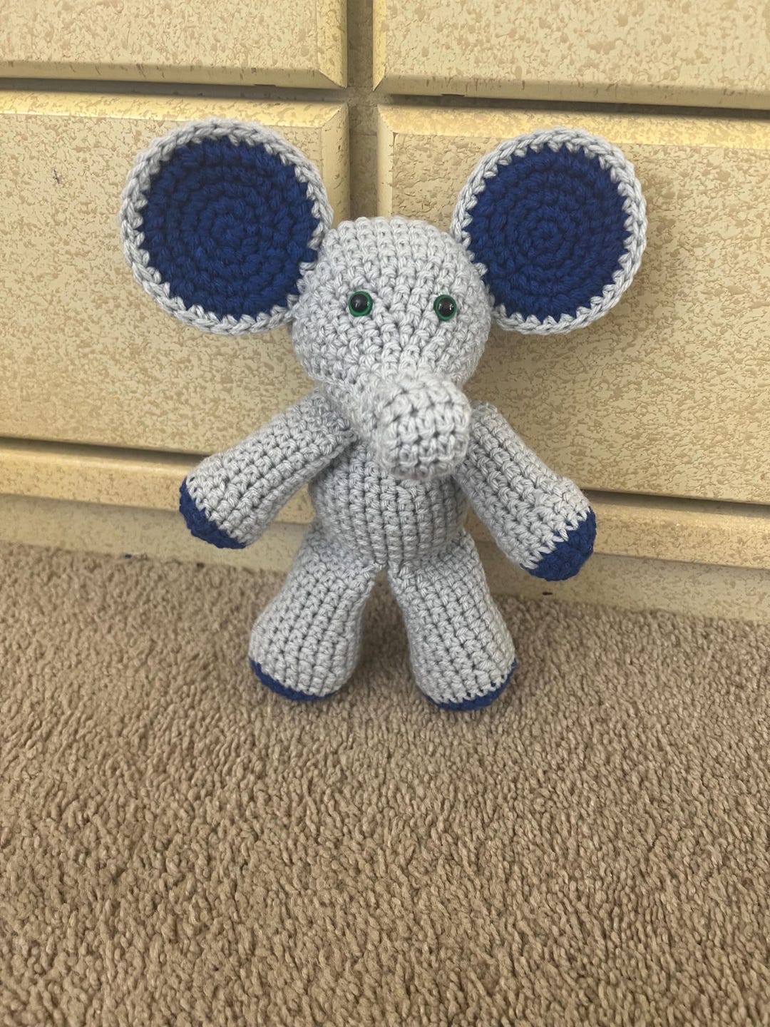 Crocheted Stuffed Elephant - Etsy