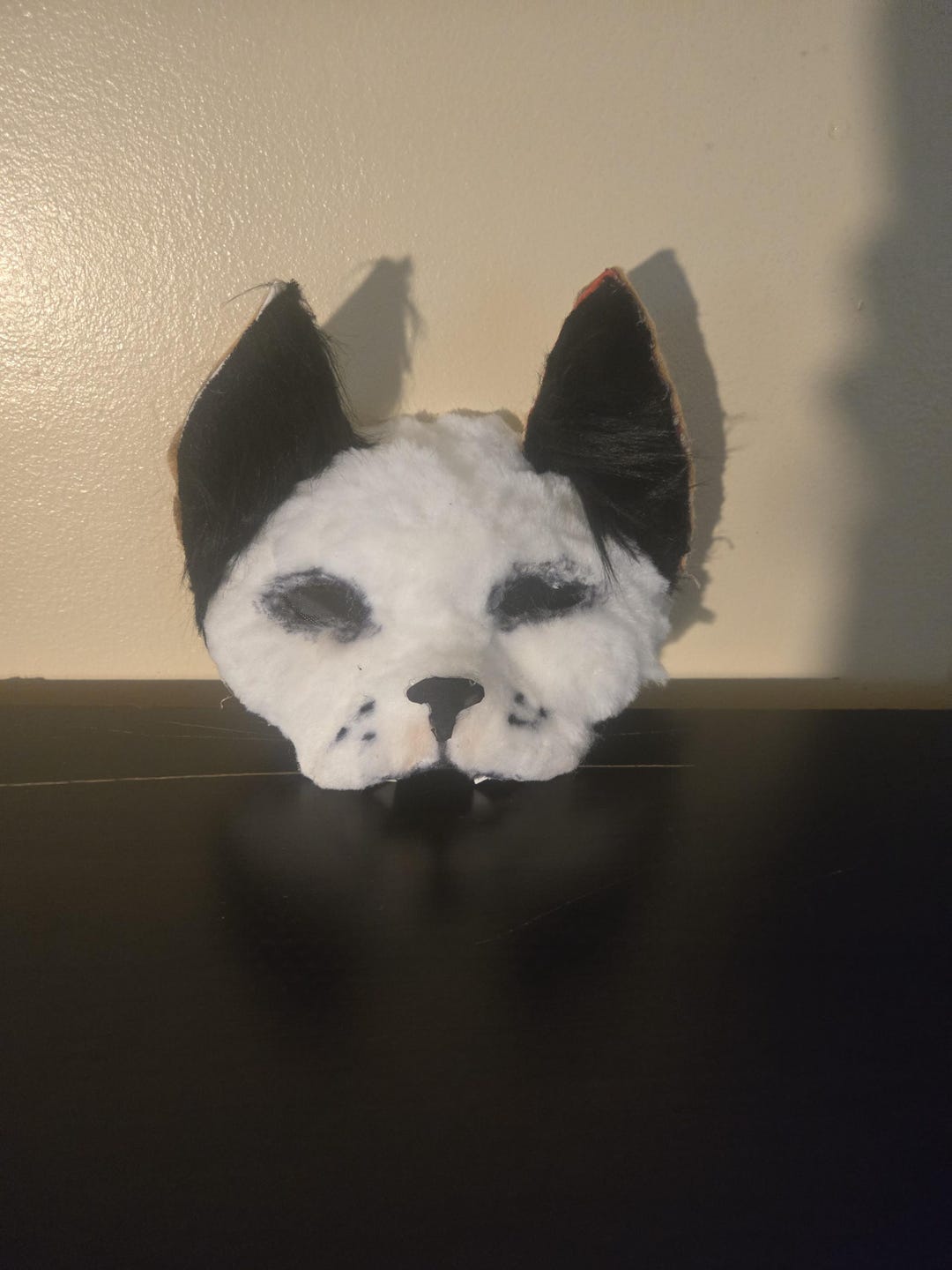 White Fully Furred Unlined Puppy Dog Mask - Etsy