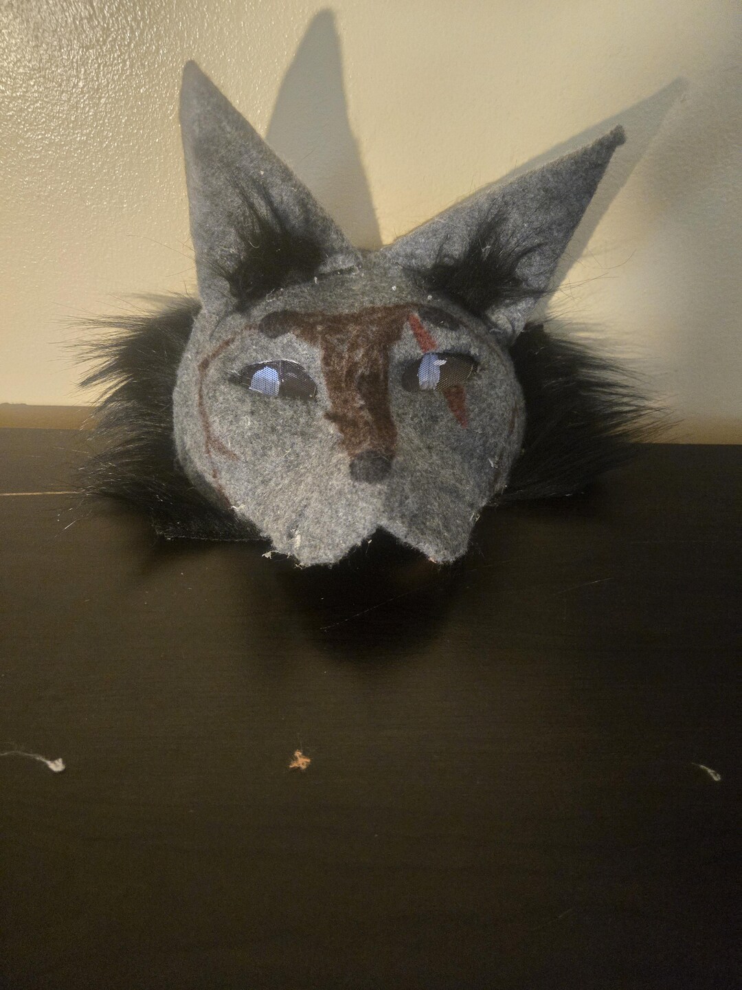Gray and Brown Unlined Mutt Dog Mask - Etsy