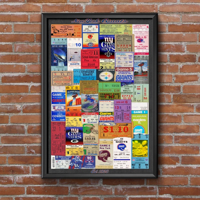 Vintage Giants Ticket - Etsy