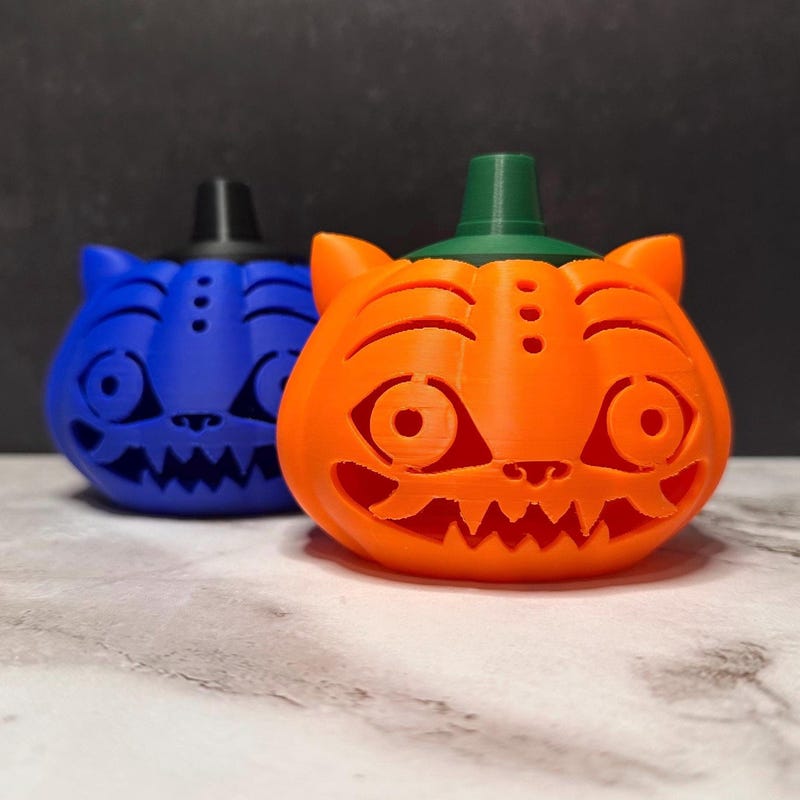 Derpy Tiger Pumpkin - Etsy