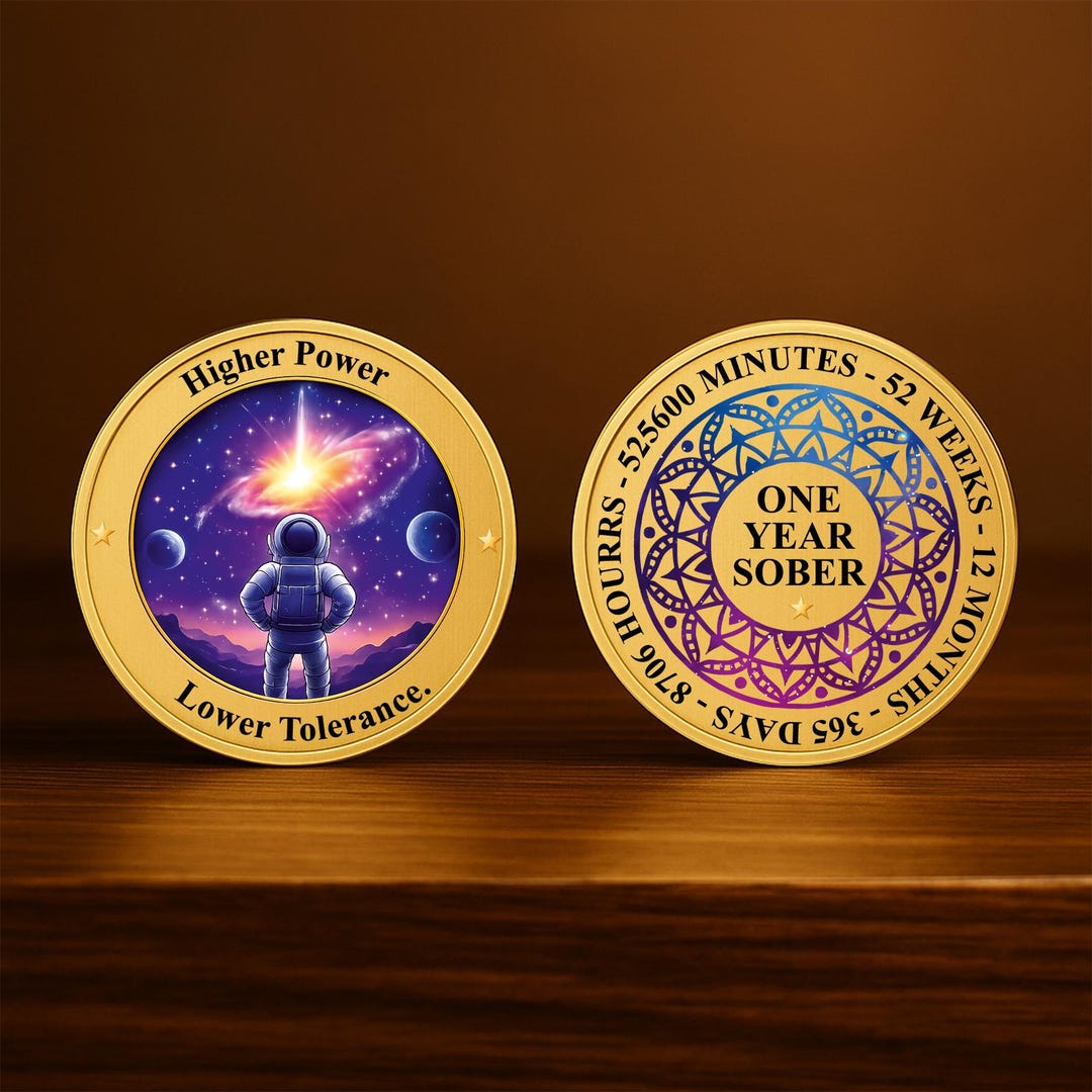 Astronaut Coin, Star Trek Anniversary Gift Recovery Gift - Etsy