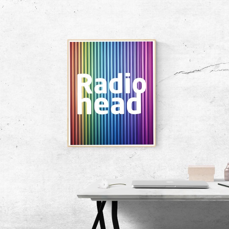 Radiohead in Rainbows Poster – Colorful Rainbow Wall Art, Digital ...