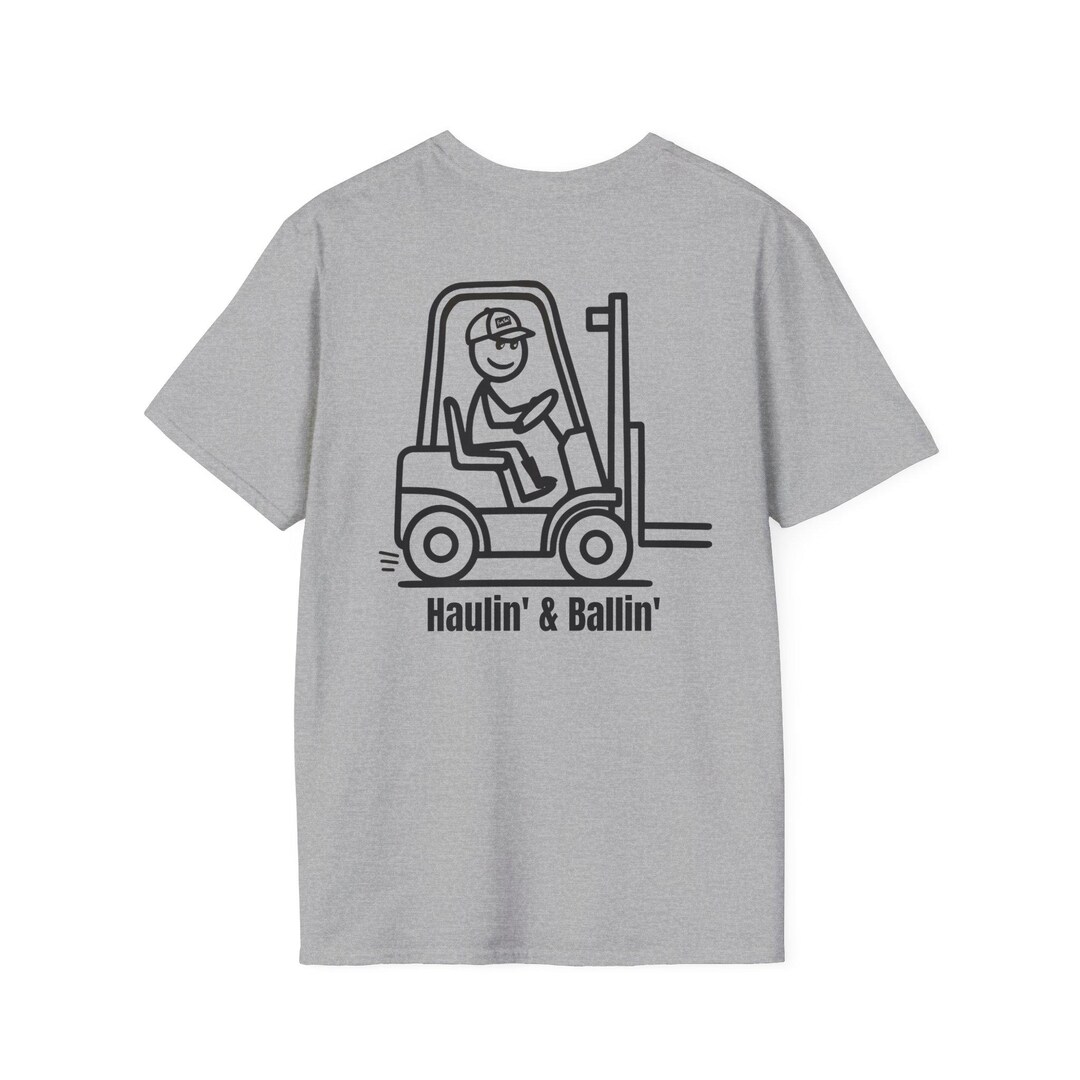 Funny Forklift T-shirt: Southern Rizz Stick Figure Design - Etsy