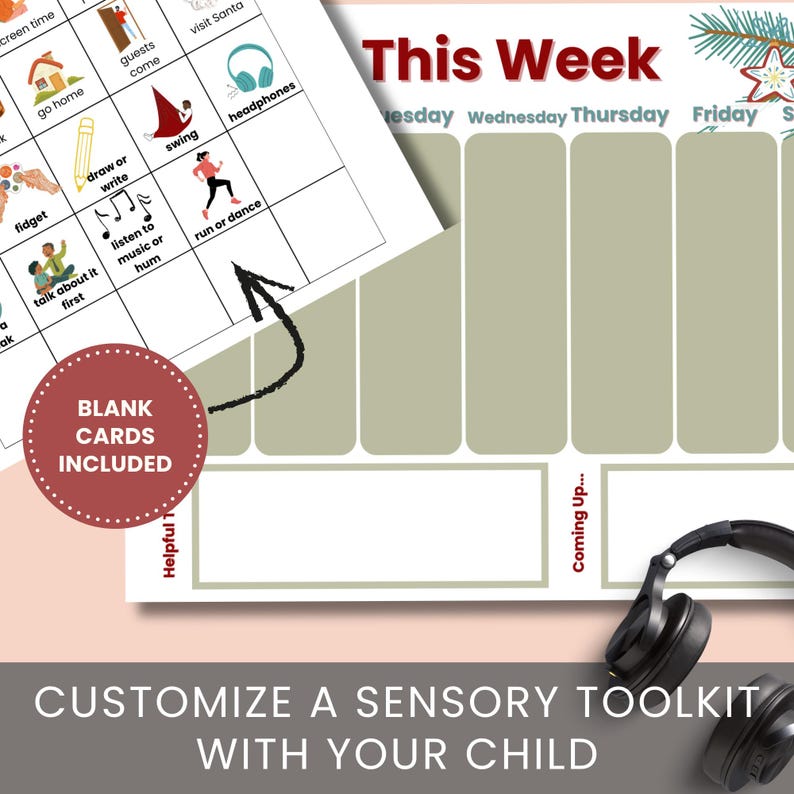 Printable Holiday Visual Routine Chart for Kids & Neurodivergent ...