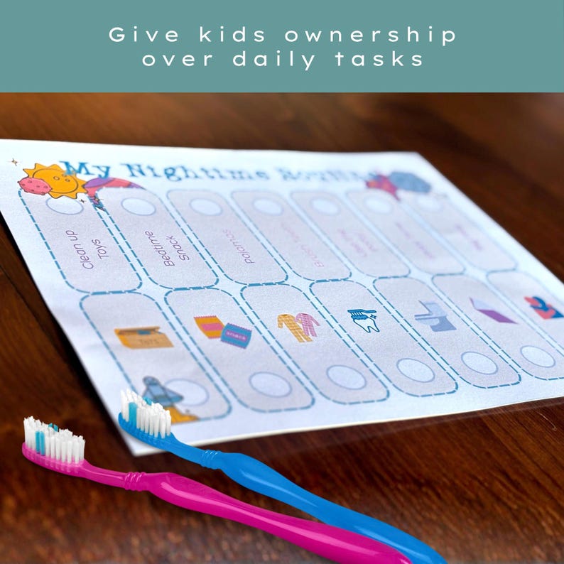 Space Routine Chart | Visual Schedule, Neurodivergent Kids (canva ...