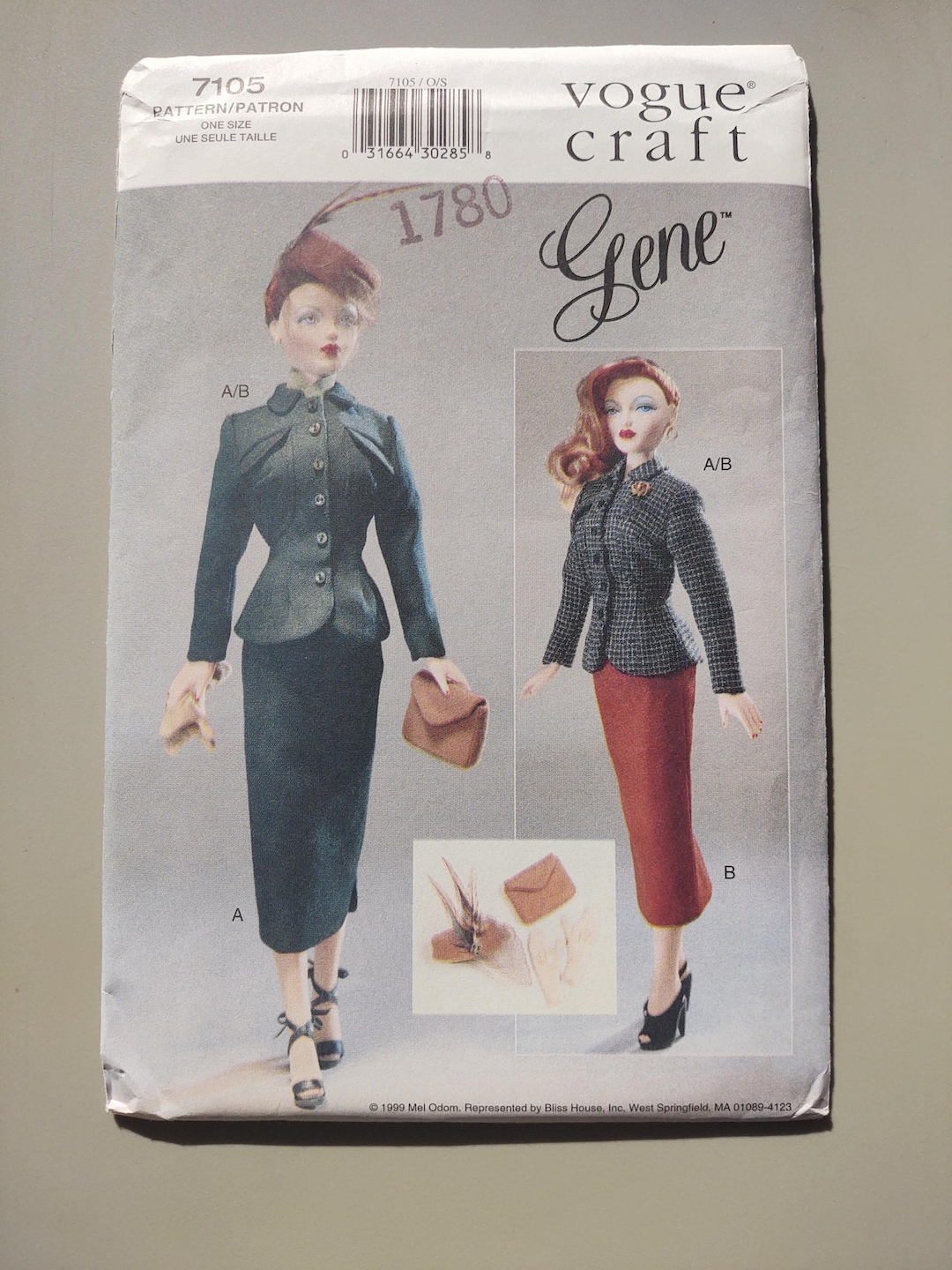 Vogue Craft Sewing Pattern 7150 Doll Clothes for Gene Dolls - Etsy