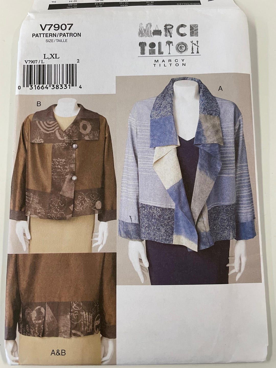 Marcy Tilton Pattern V7907 - Etsy