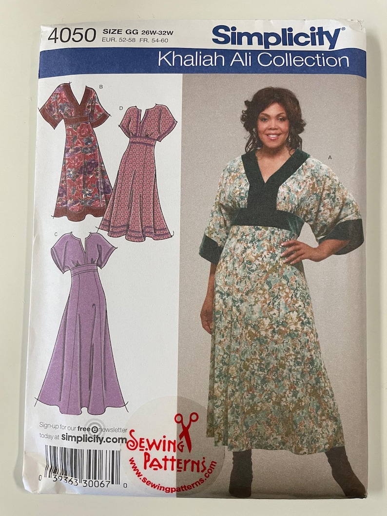 Simplicity Pattern 4050 "khaliah Ali Collection" - Etsy