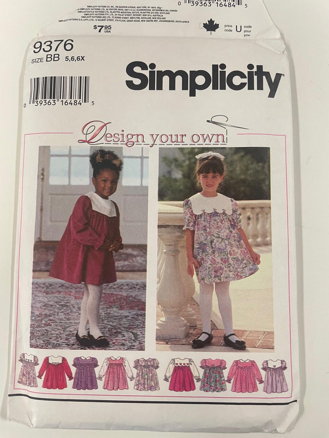 Simplicity Pattern 9376 - Etsy