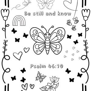 Be Still and Know – Psalm 46:10 | Printable Bible Verse Coloring Page ...