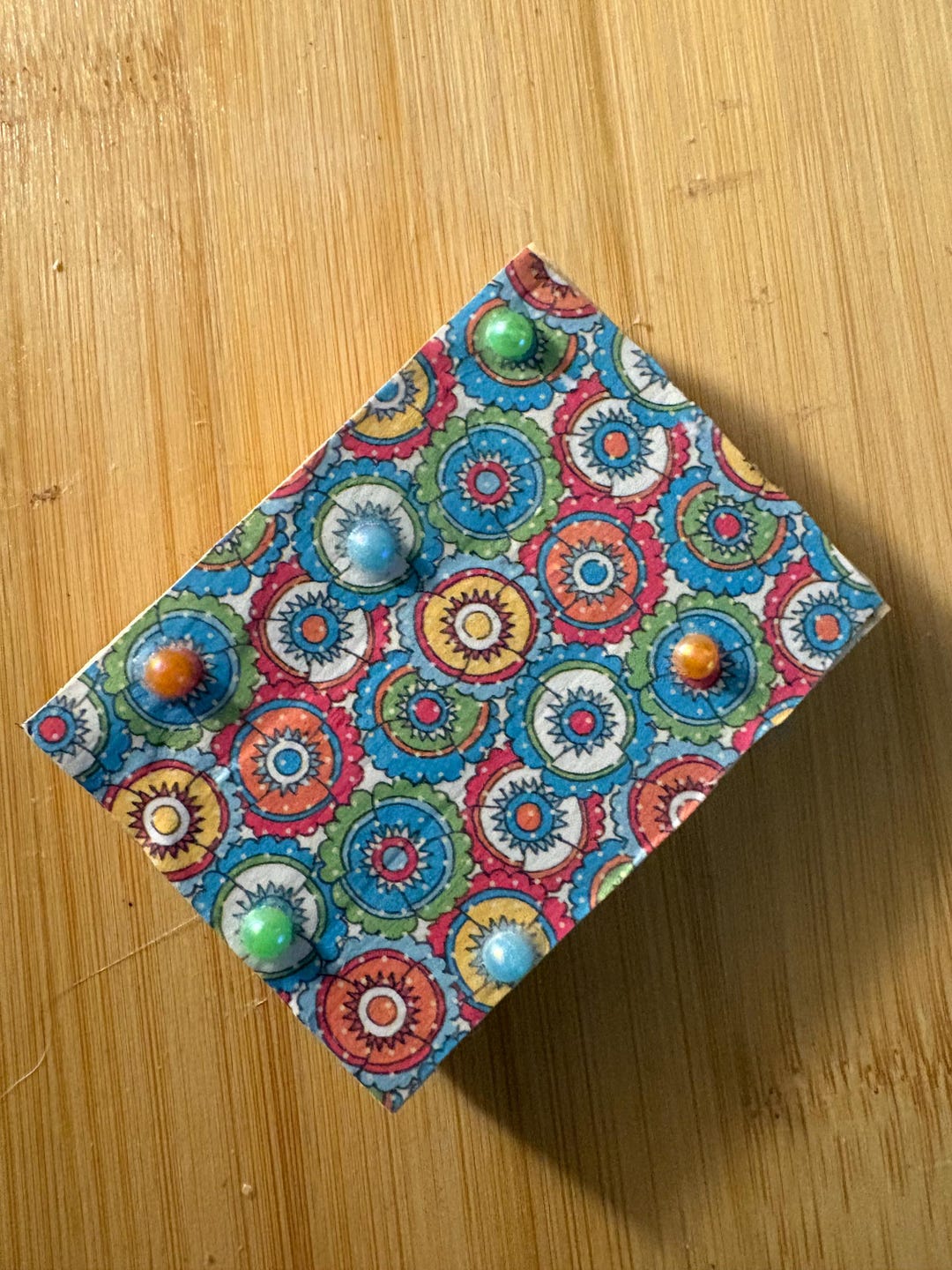 Handmade Wooden Art Magnets | Boho Mandala & Floral Fridge Magnet ...