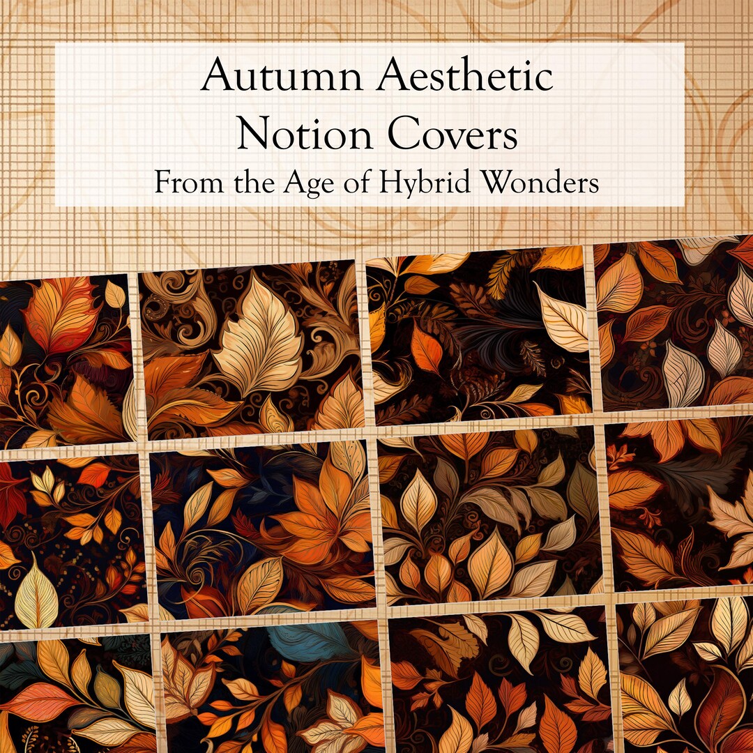 Autumn Leaves Notion Covers | Age of Hybrid Wonders | Notion Aesthetic ...